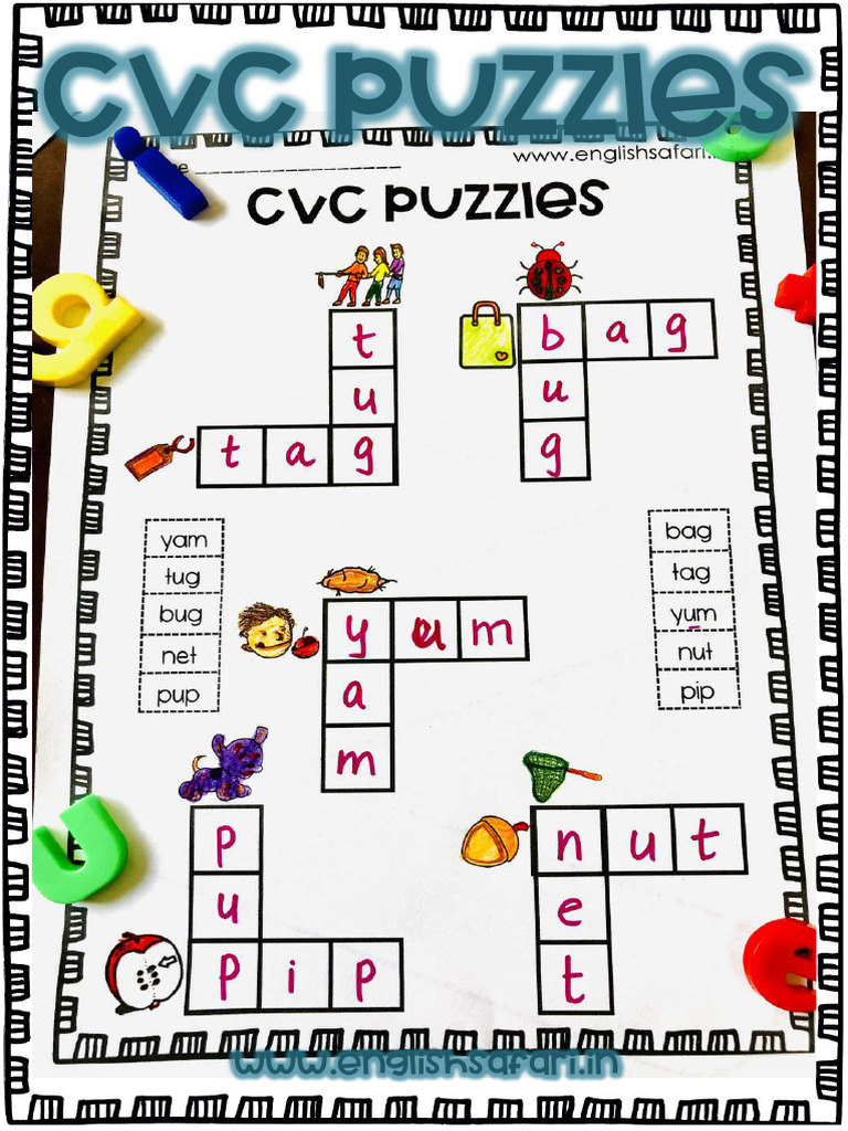 CVC Word Puzzles | PDF