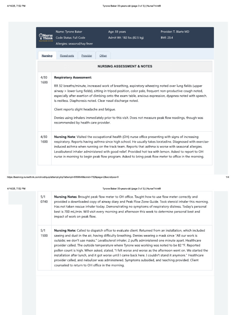 Tyrone Baker Question 3 Part 1 | PDF