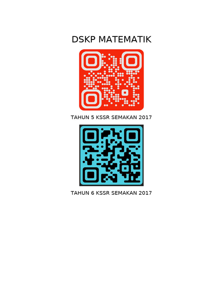 QR Code DSKP Semakan 2017 | PDF