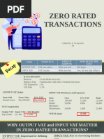 Zero Rated Vs VAT Exempt Transactions | PDF