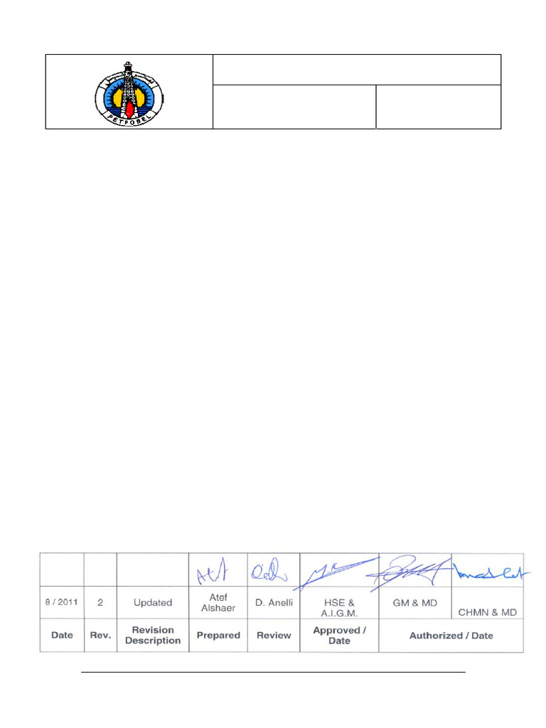002 - Petrobel Risk Screening and Assessment Procedure | PDF | Risk ...