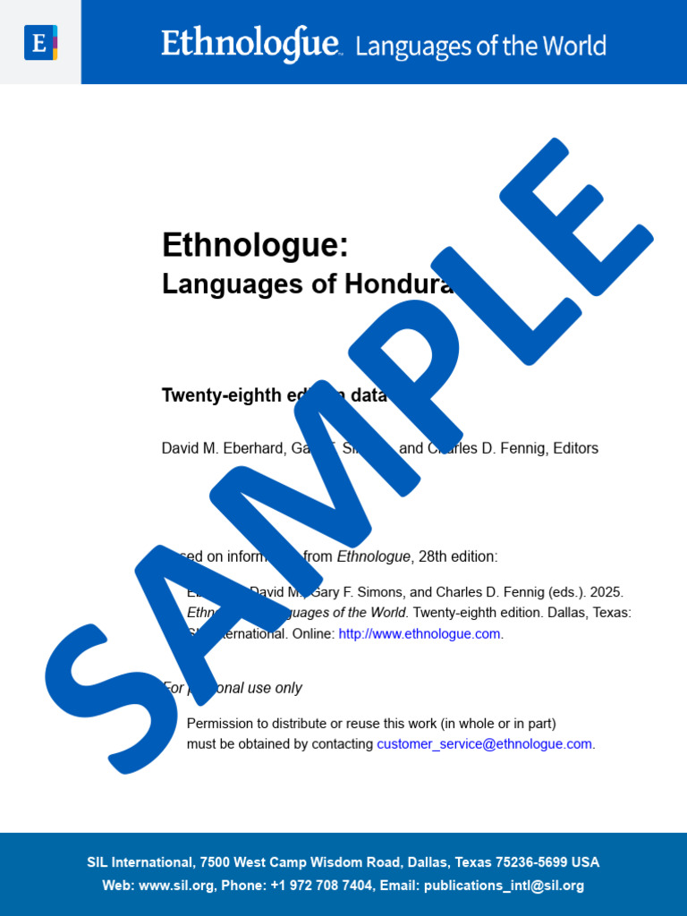 Languages of Honduras Overview | PDF | English Language | Linguistics