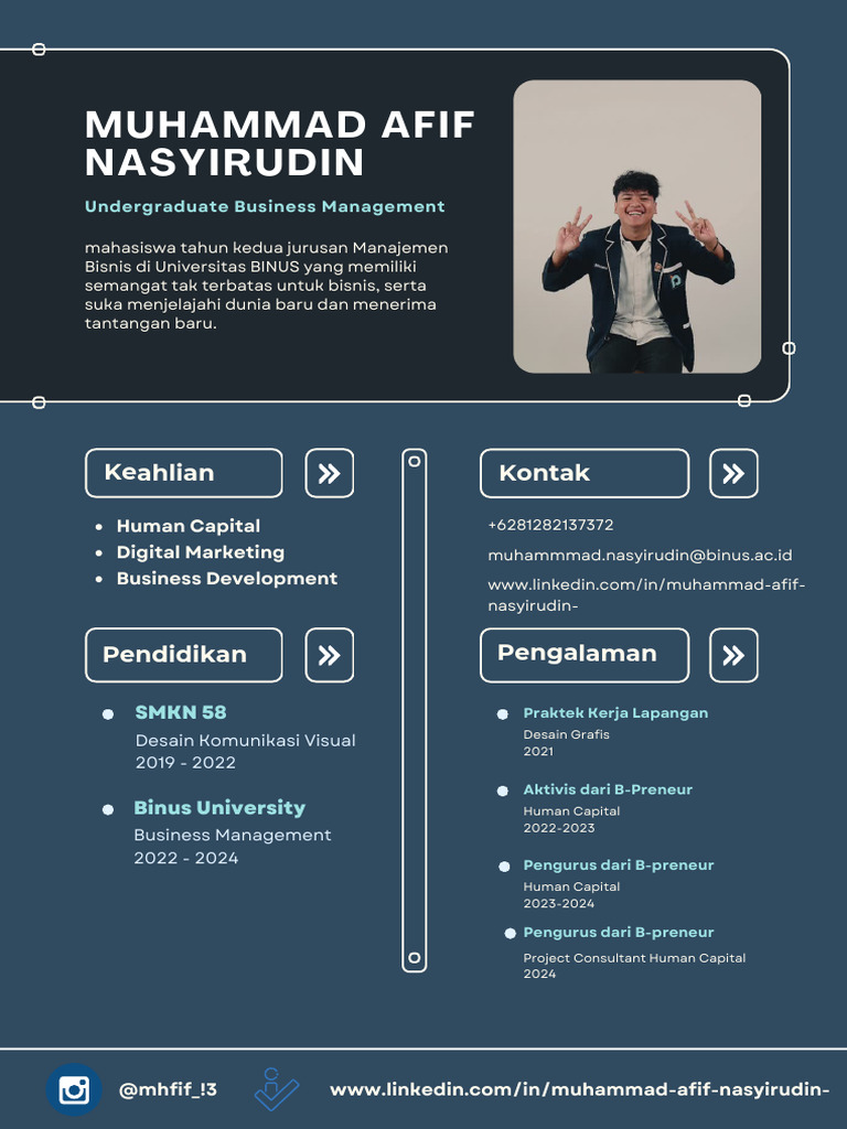 CV Muhammad Afif Nasyirudin | PDF