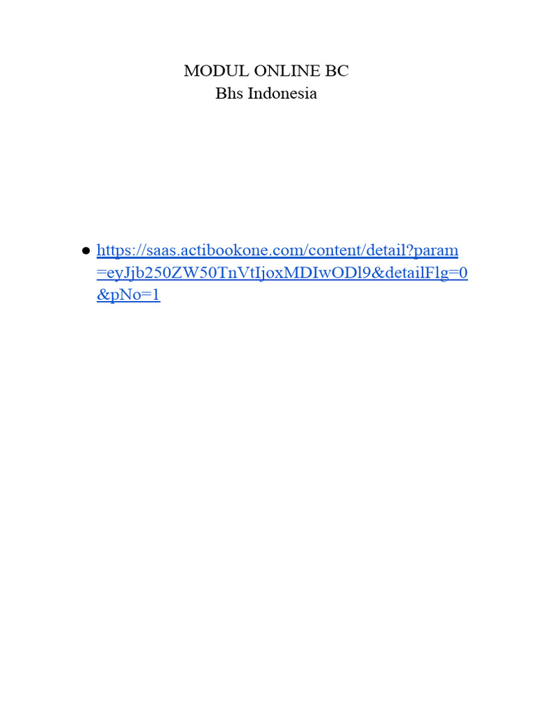 Modul Online B.indo | PDF