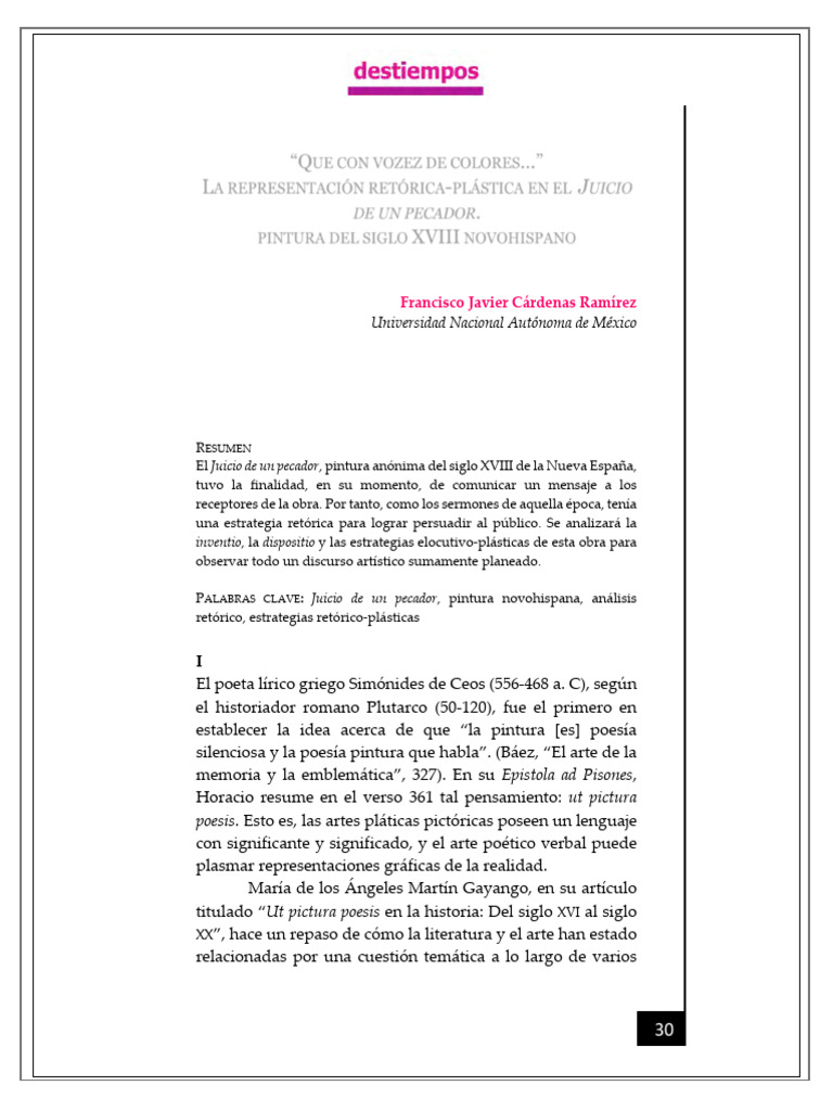 "Q " L - Xviii: Ue Con Vozez de Colores A Representación Retórica ...