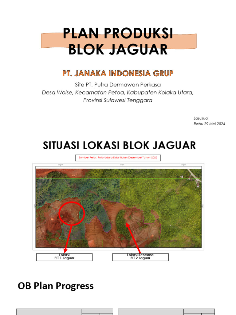 MPP JUNI BLOK JAGUAR (BBG - JIG) New Update 50k | PDF | Heavy Equipment | Construction Equipment