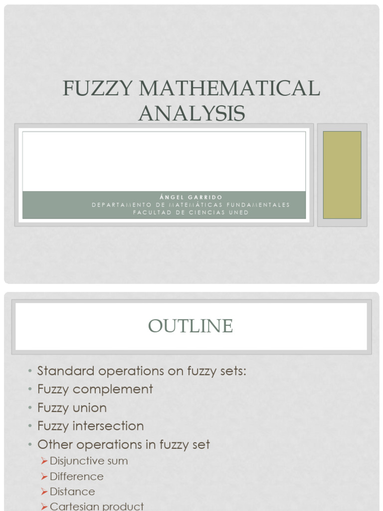 Fuzzy Mathematical Analysis | PDF | Mathematics | Mathematical Concepts