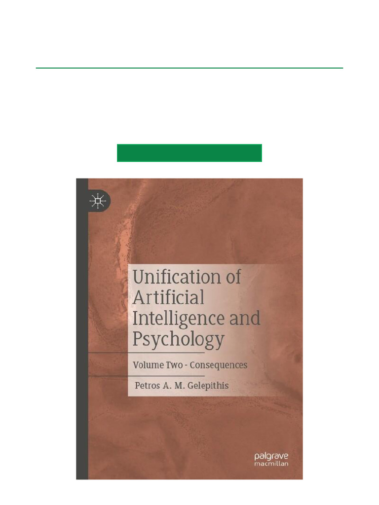 Unification of Artificial Intelligence and Psychology Volume Two ...