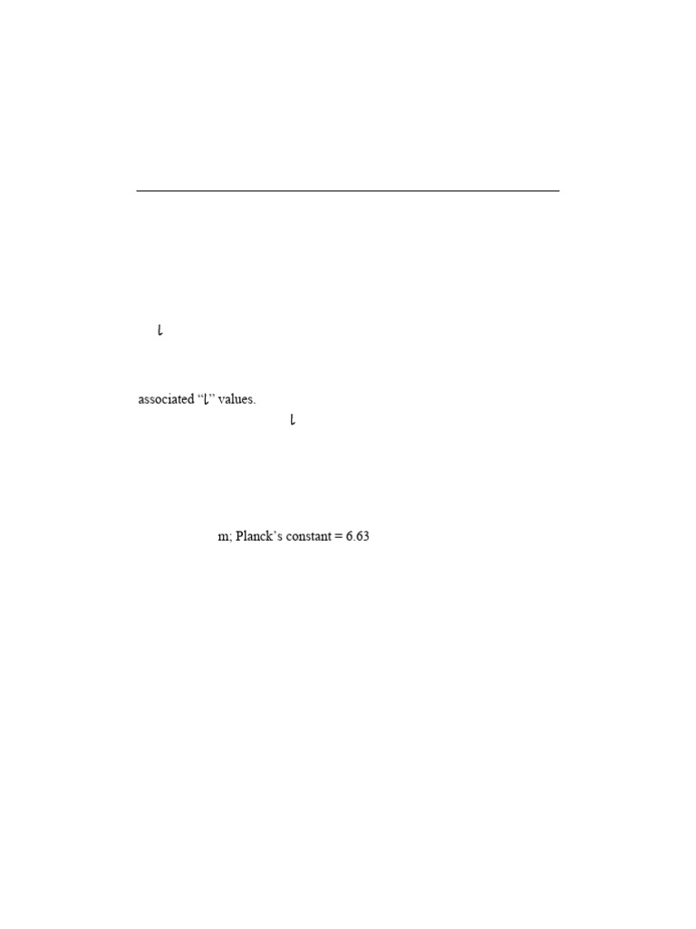 CHEM 0100 Tutorial Sheet 3 | PDF | Electron | Atomic Orbital