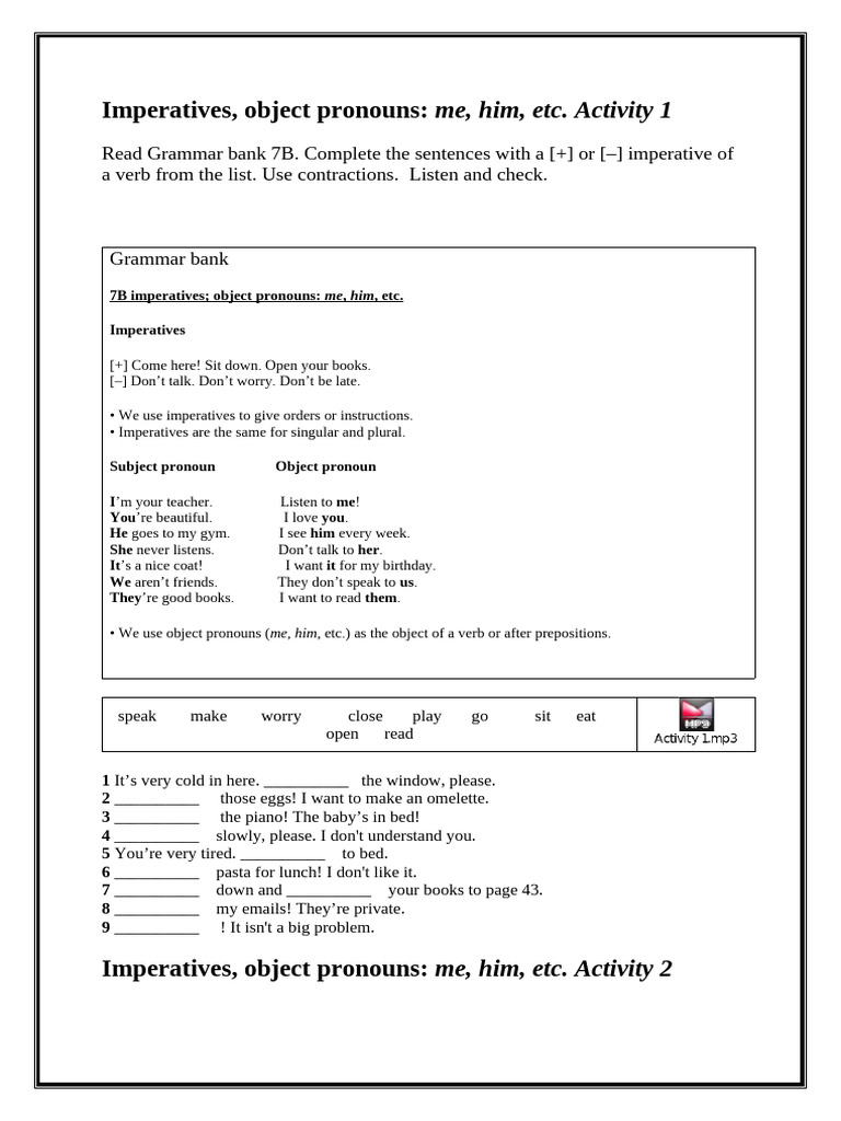 English Article Lights, camera, action! | PDF | Pygmalion (Play) | Verb