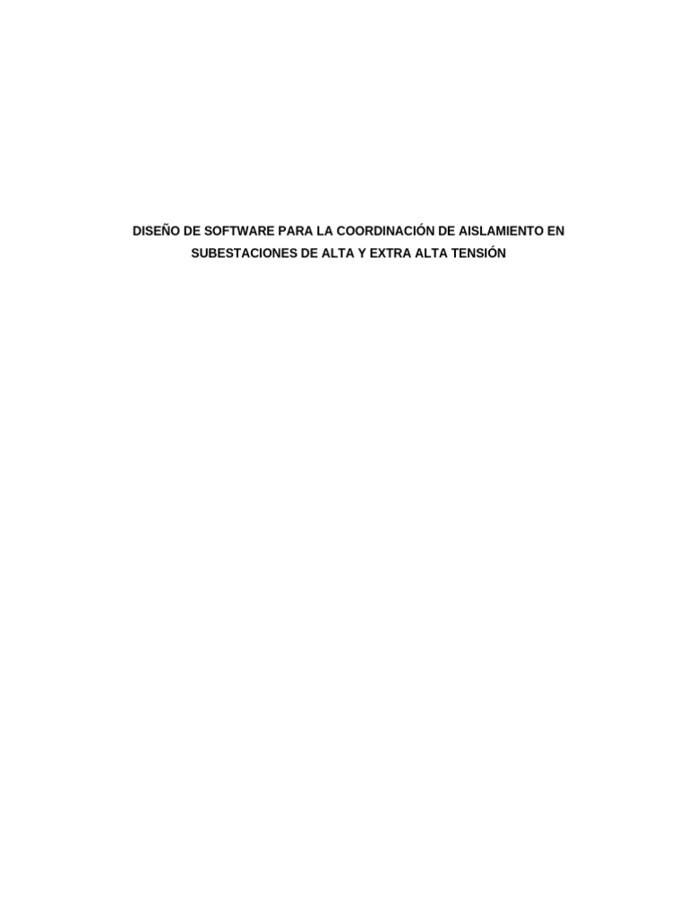 Coordinación de Aislamiento de Subestaciones en Alta y Extra Alta Tensión | PDF | Aislador ...