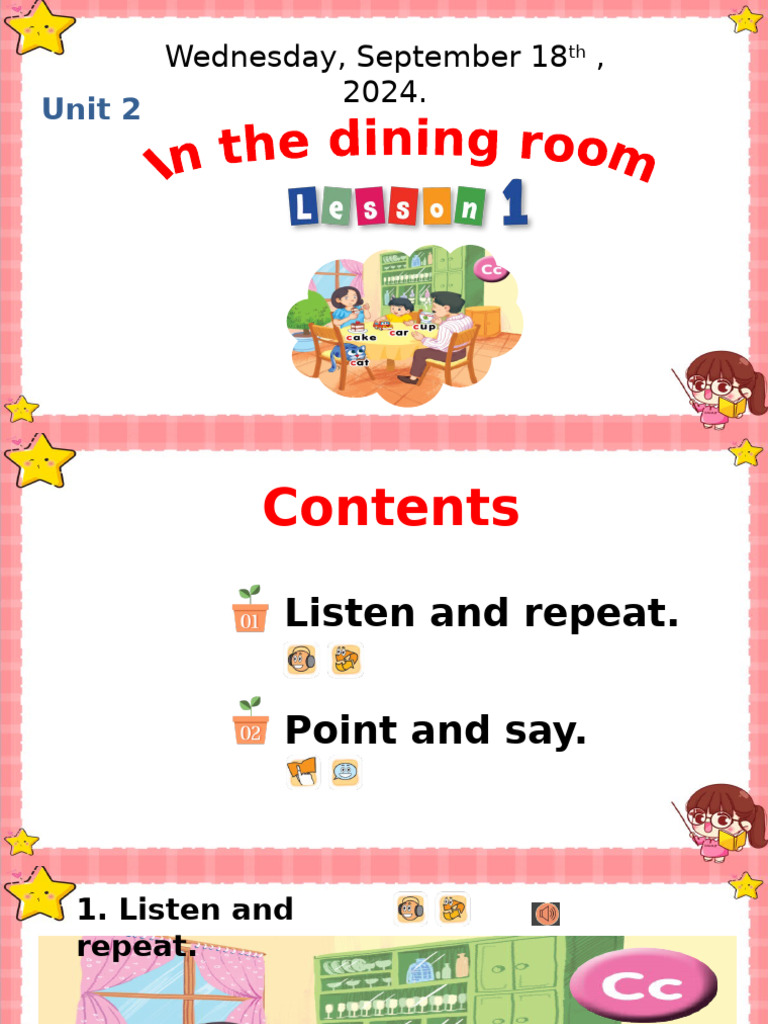 Unit 2 lesson 1 | PDF