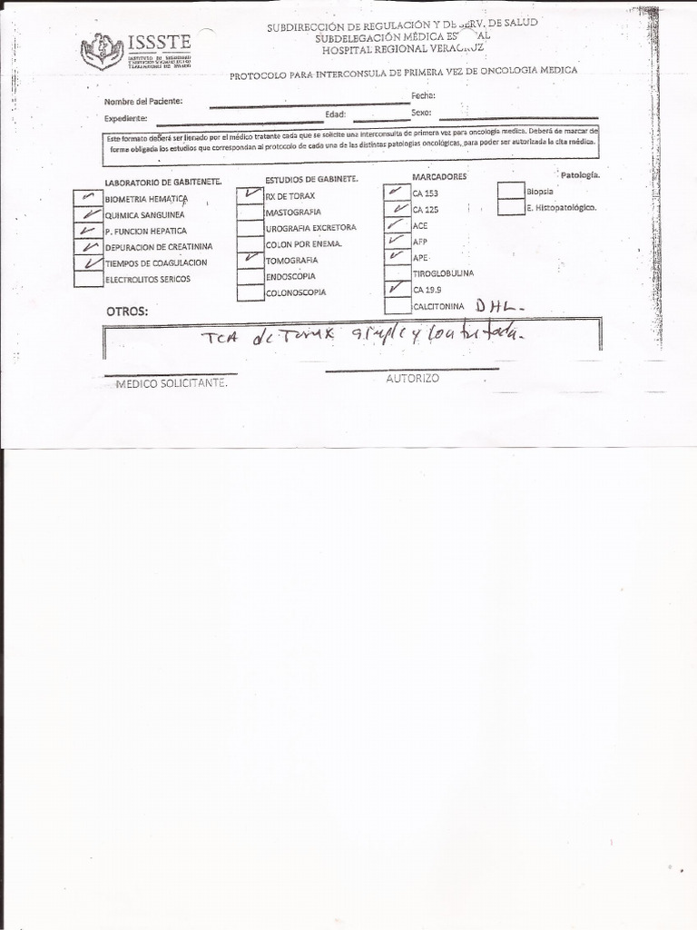 Protocolo Onco | PDF