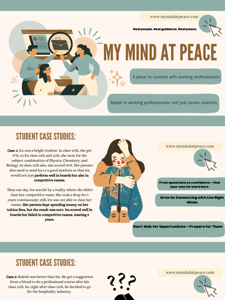MY MIND AT PEACE, A Place To Connect With Working Professionals | PDF