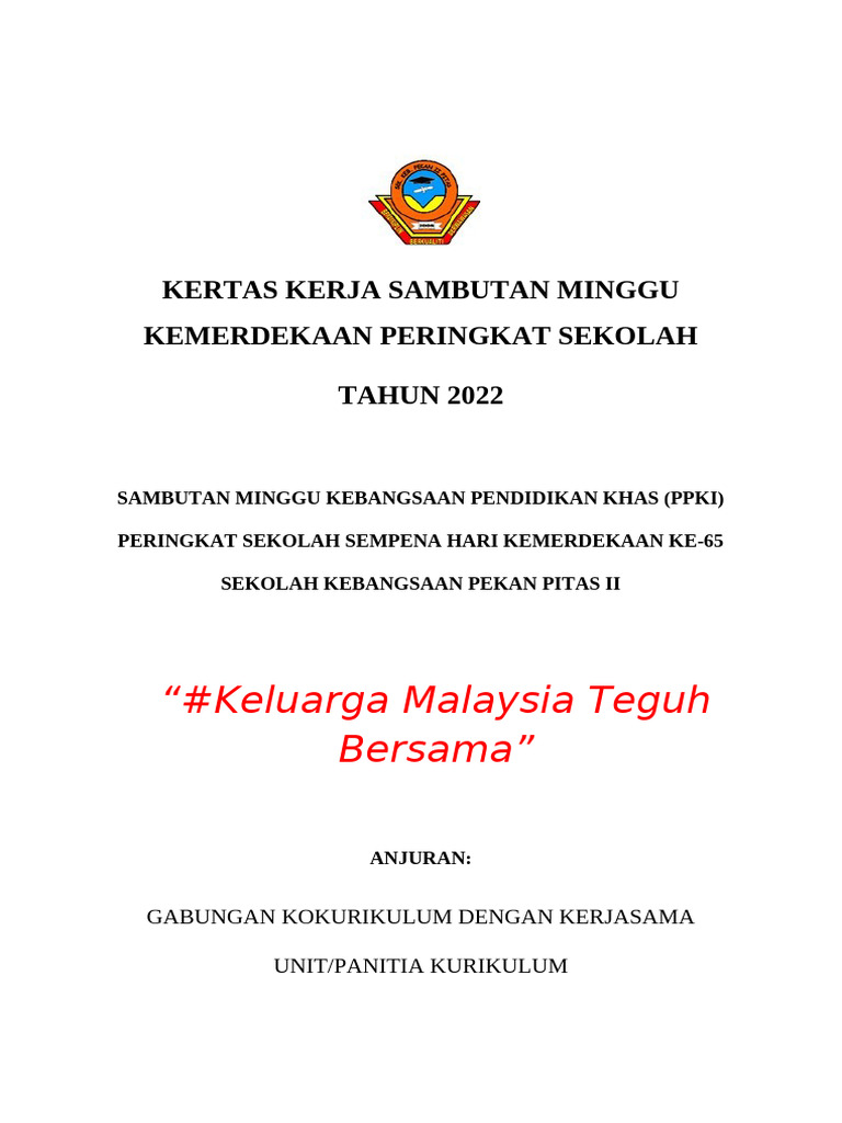 Kertas Kerja Kemerdekaan Ppki 2022 | PDF