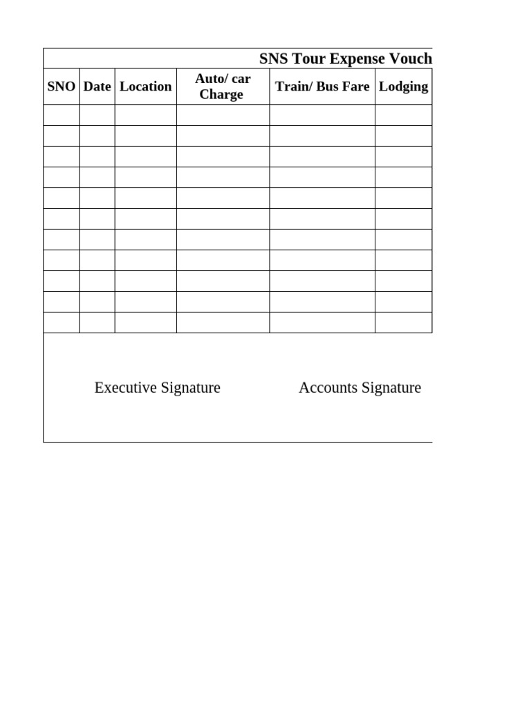 Tour Expenses | PDF