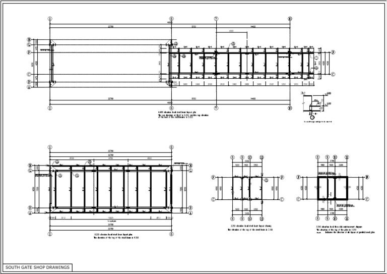 Beams Layout Plan - South Gate | PDF