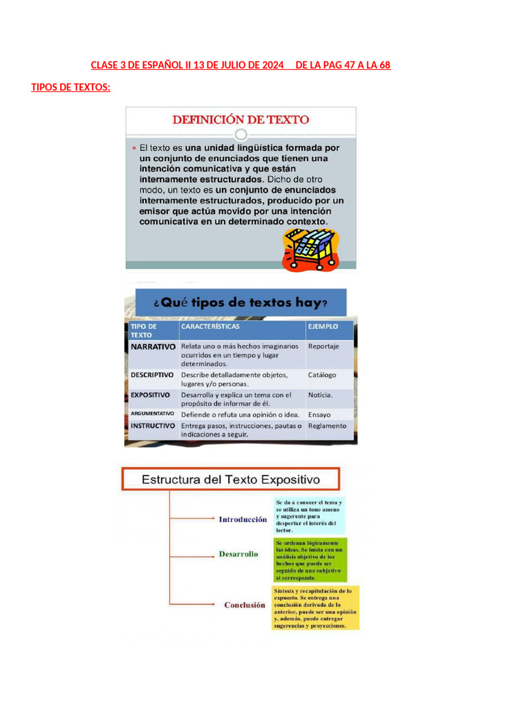 Clase 3 de Español 2 Bach | PDF