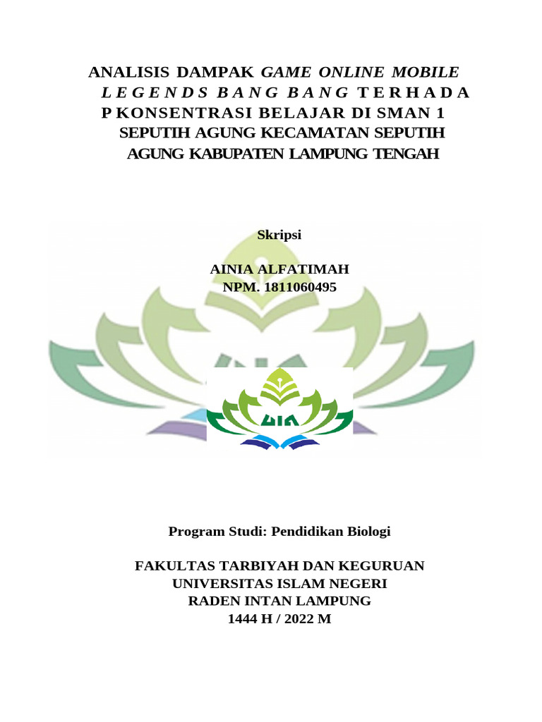 Skripsi BAB 1 DAN BAB 2 | PDF