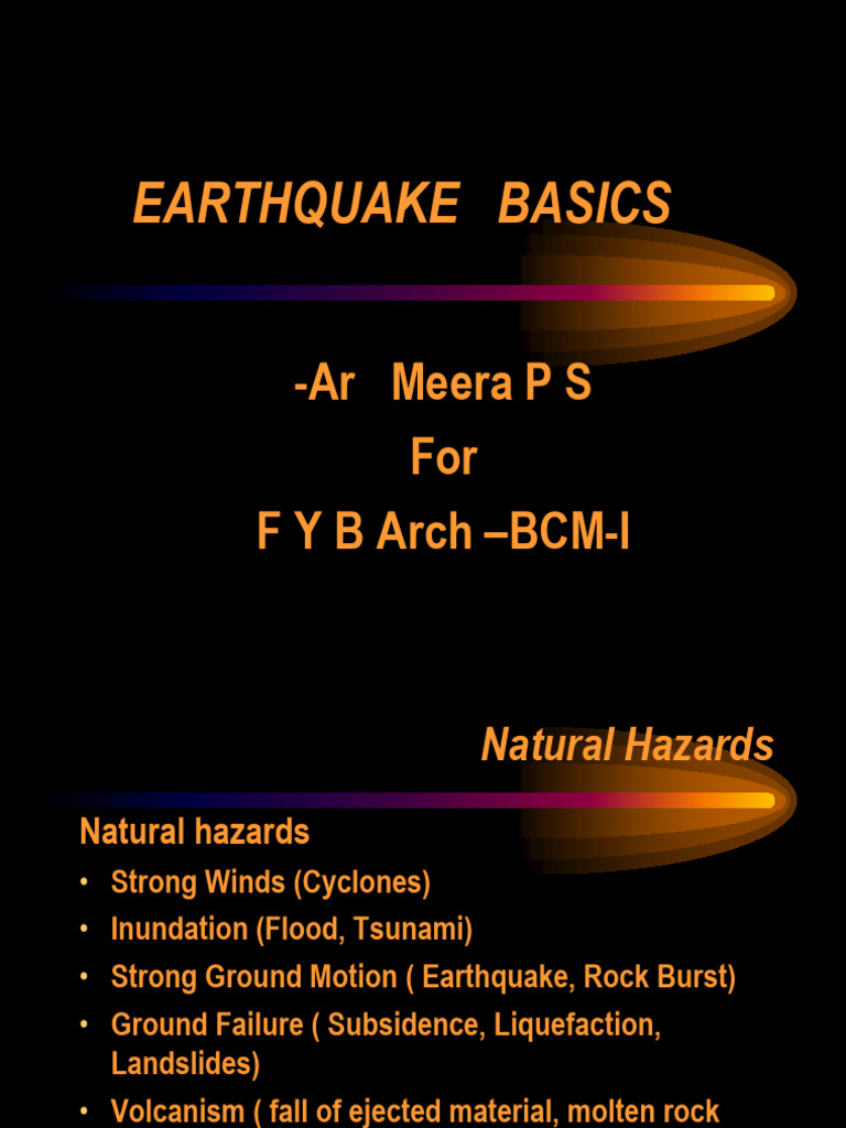 Earthquake Basics Part 1 | PDF | Earthquakes | Earth