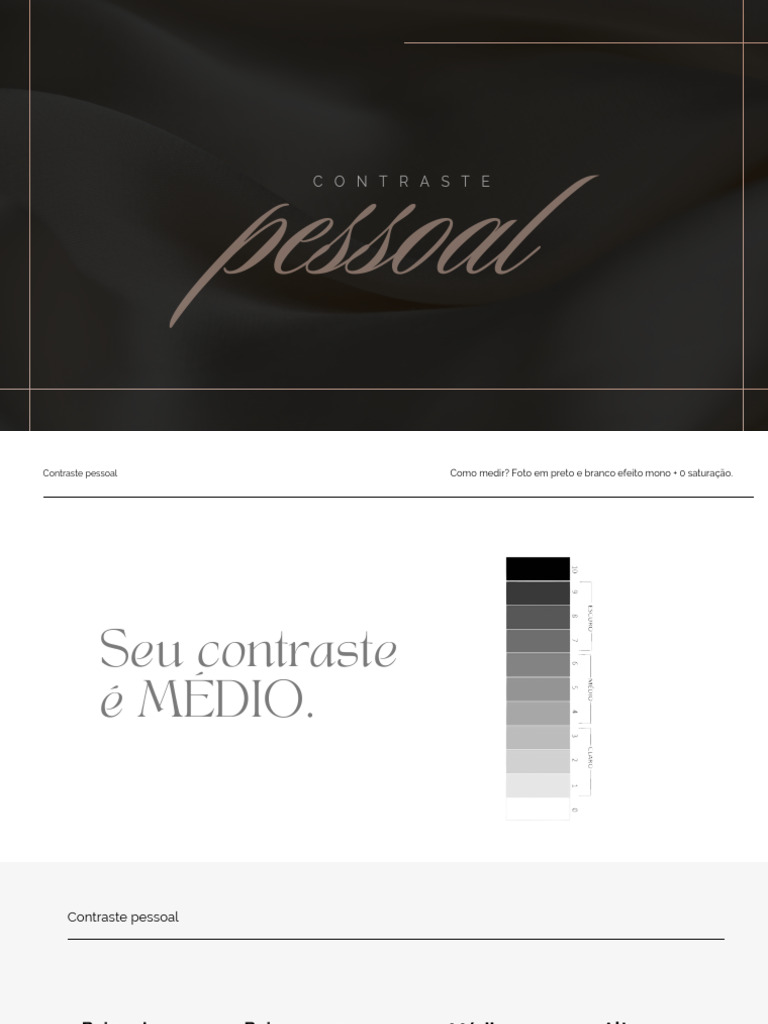 Medindo o Contraste Pessoal Médio | PDF