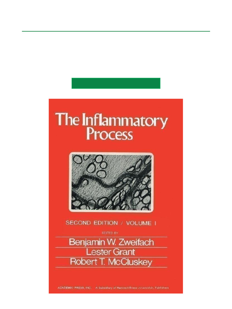 The Inflammatory Process, Volume 1 PDF | PDF | Inflammation | Life Sciences
