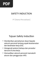 Contoh Safety Induction Di Perusahaan - Pusat Sertifikasi Praset | PDF