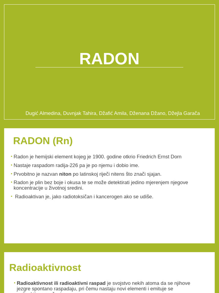 Radon | PDF