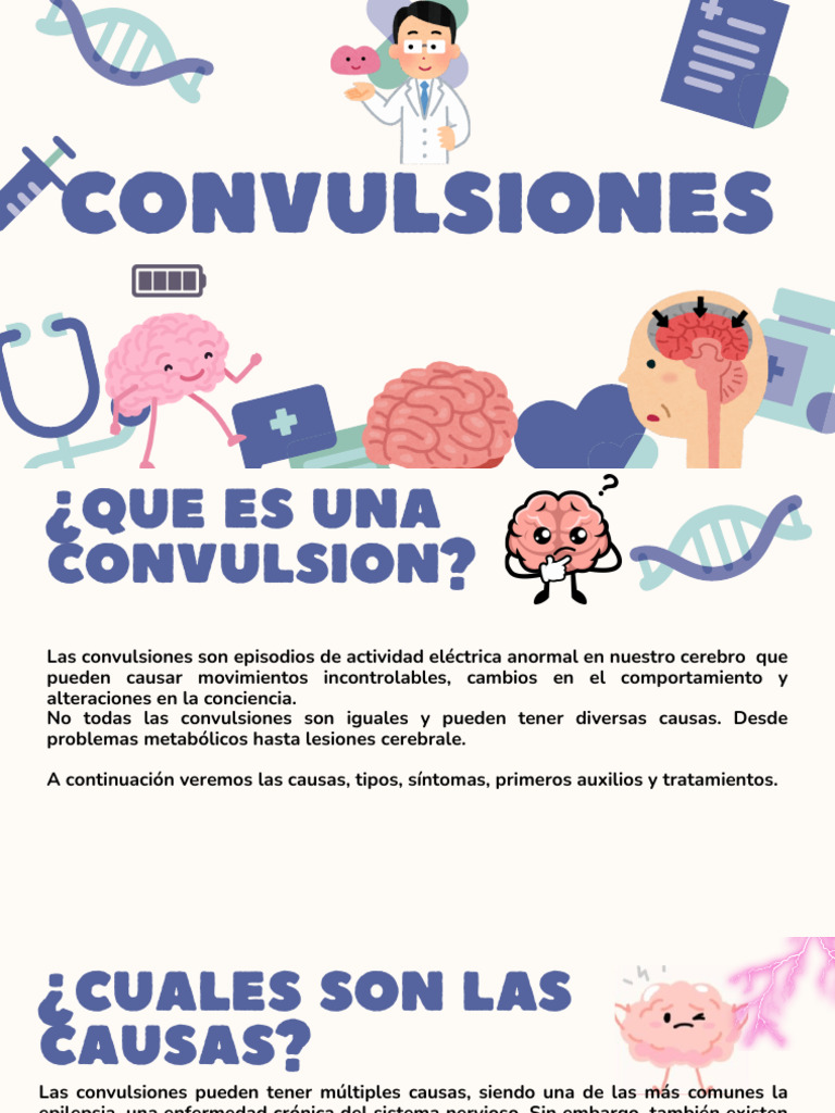 Convulsiones: Causas, Tipos y Primeros Auxilios | PDF | Conciencia ...
