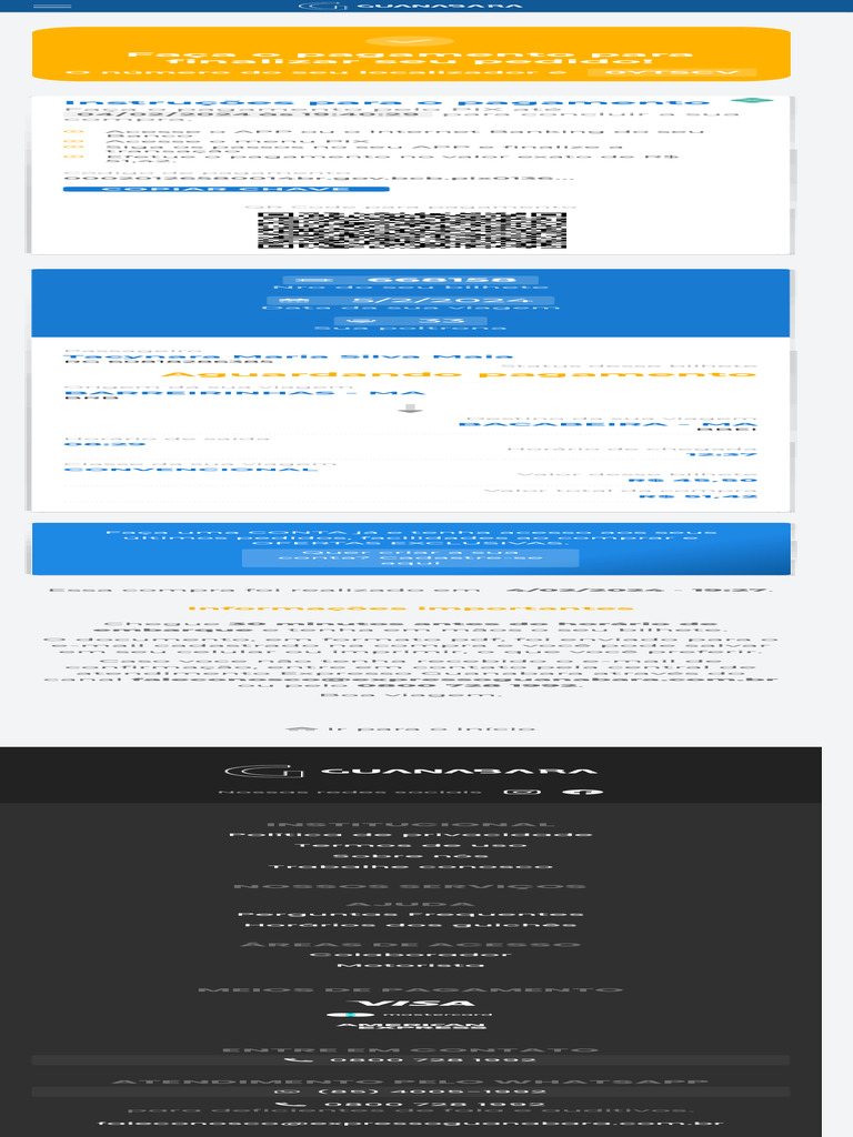 Cidades Atendidas para Viagem de Ônibus - Expresso Guanabara | PDF