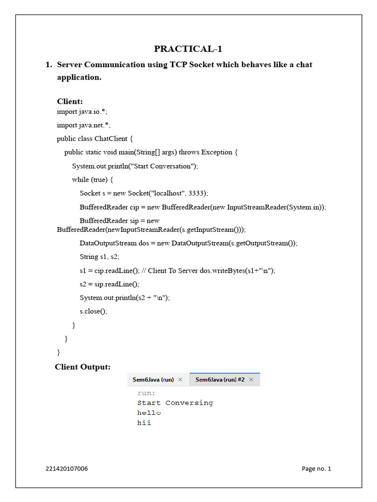 AJP Gtu Sem6 Practical 1-7 | PDF | Internet Architecture | Data Management Software