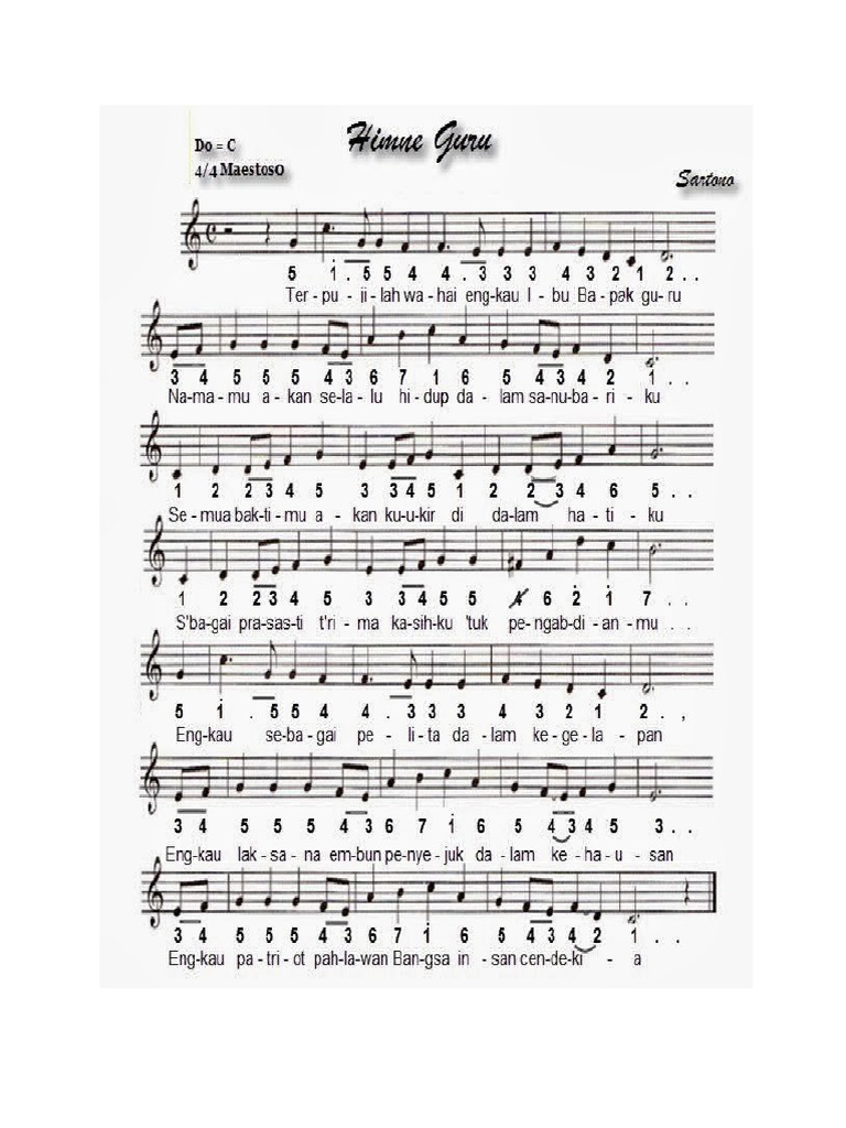 Lagu Hymne Guru | PDF