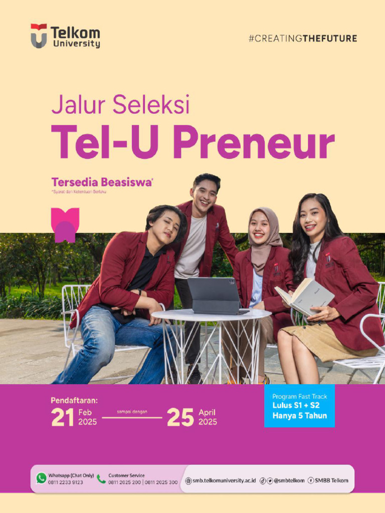 Brosur Jalur Seleksi Tel U Preneur 2025 | PDF