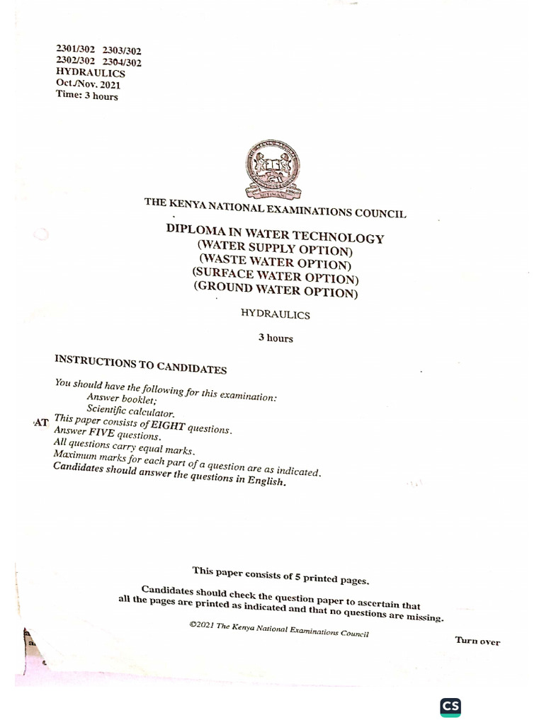 2021 Hydraulics 1 | PDF