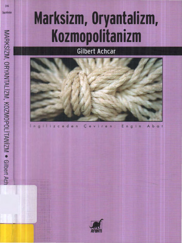 Gilbert Achcar - Marksizm Oryantalizm Kozmopolitanizm Ayrıntı Yayınları ...