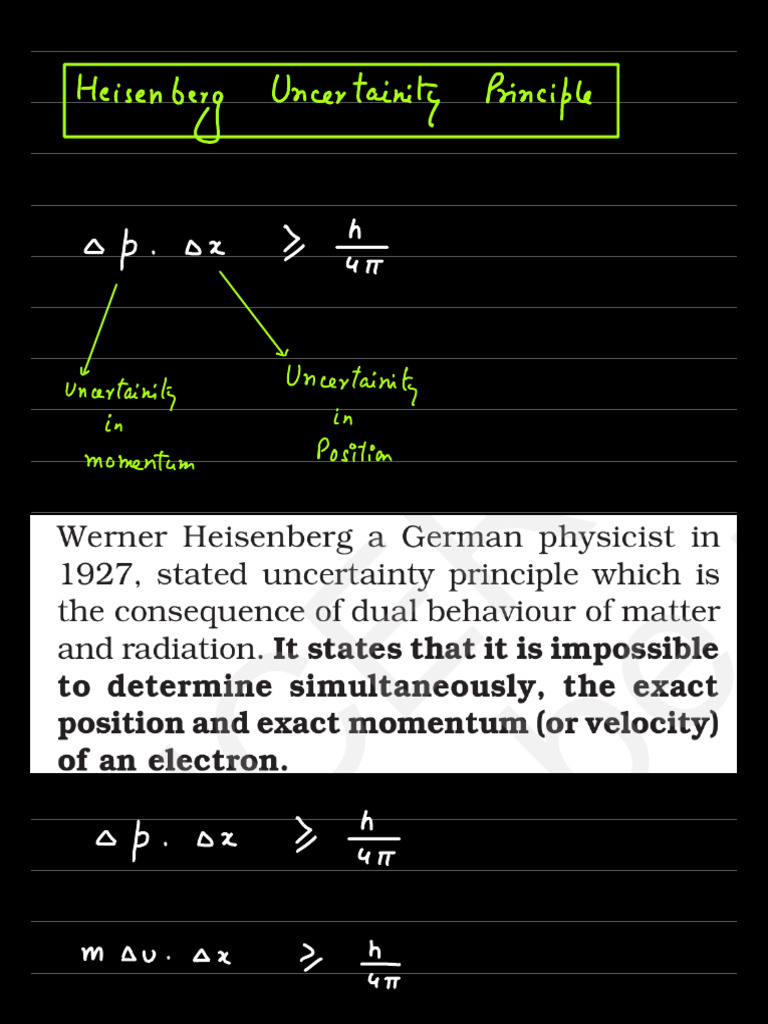 Heisenberg's Uncertainity Principle | PDF | Schrödinger Equation | Waves