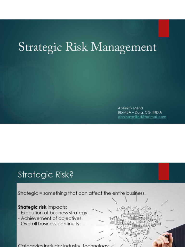 Strategic Risk Management - SCM | PDF | Risk | Supply Chain