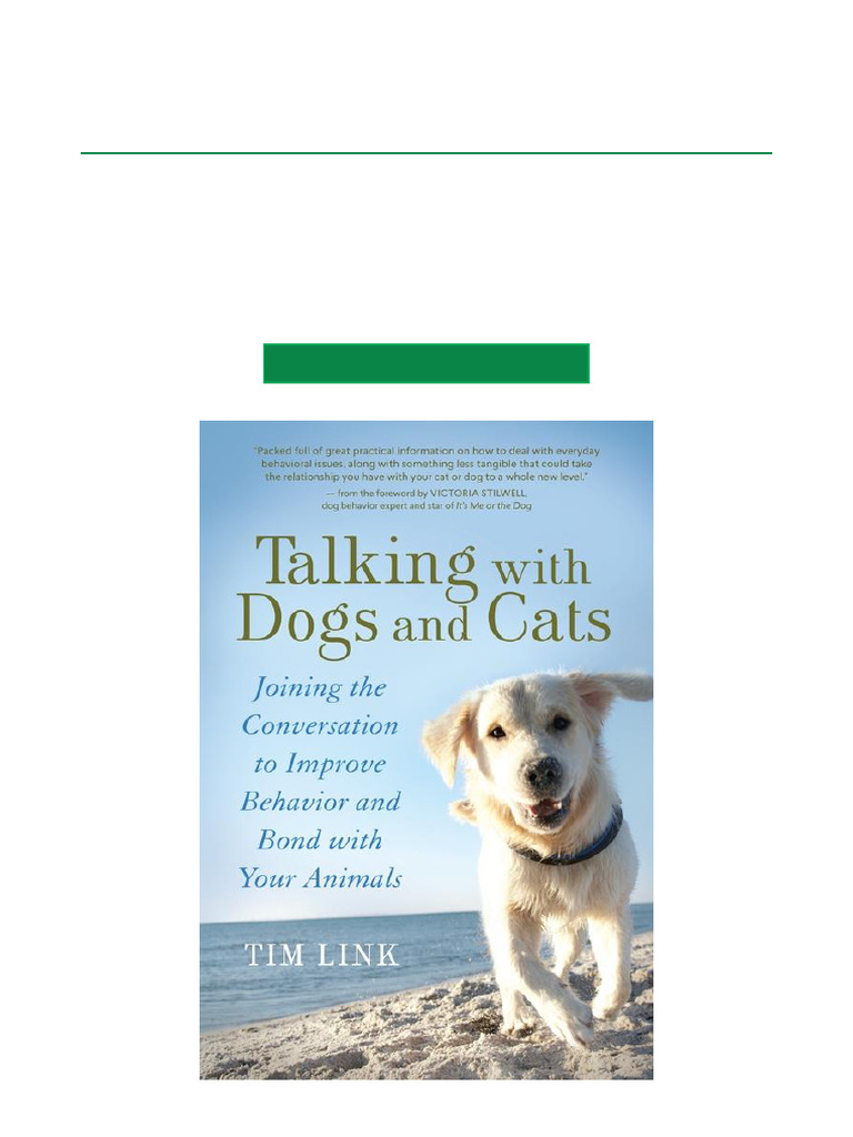 Talking With Dogs and Cats Joining The Conversation To Improve Behavior ...