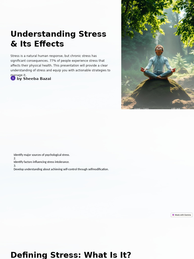 Understanding Stress and Its Effects | PDF | Stress (Biology) | Anxiety