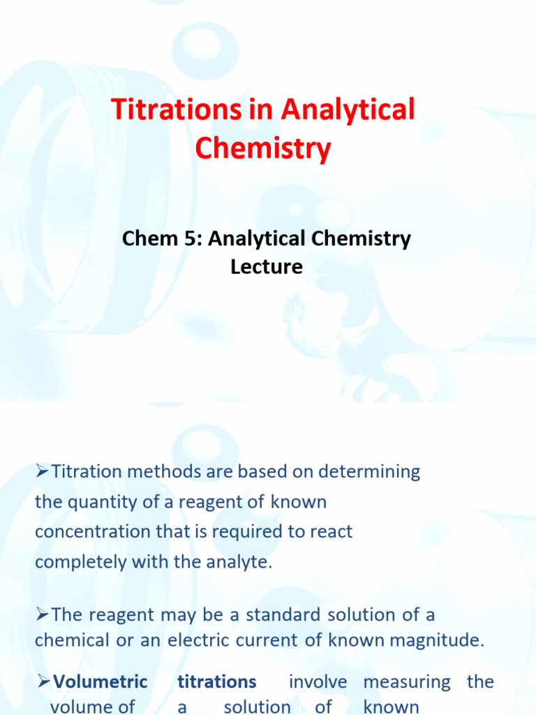 Titration-Principles | PDF | Titration | Chemistry