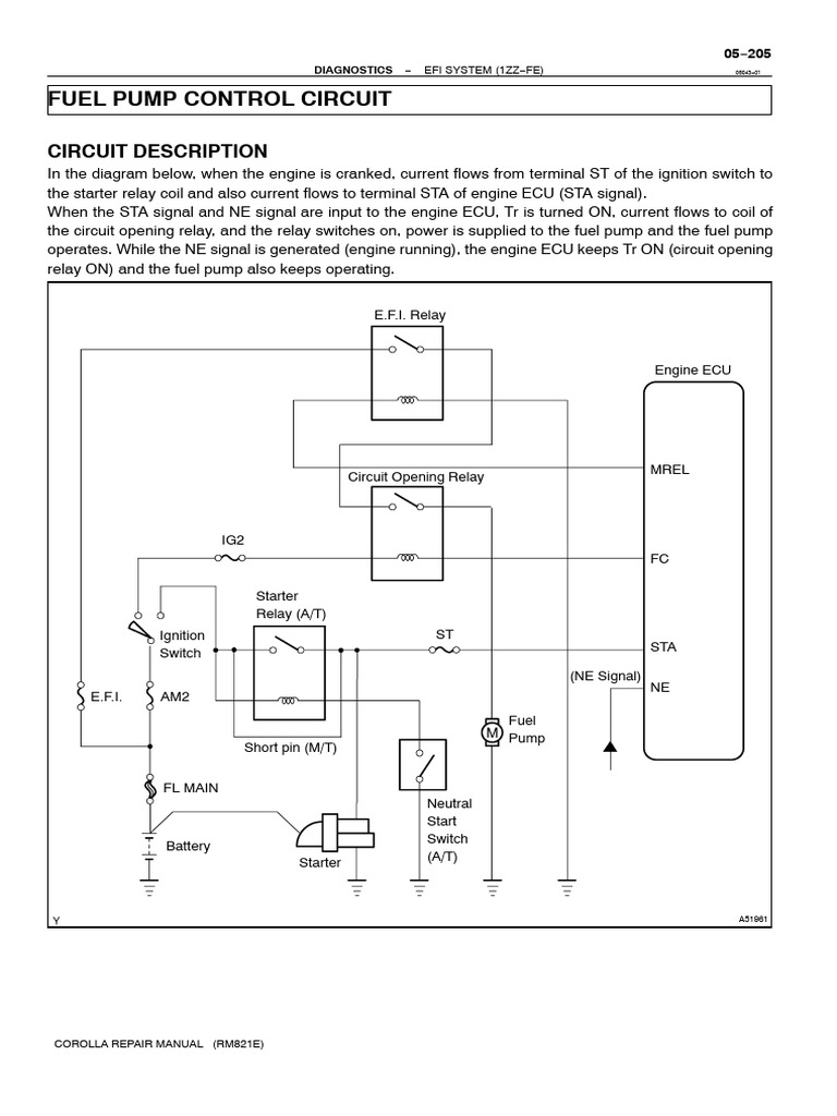 Fuel Pump Control Circuit | PDF | Relay | Computer Engineering