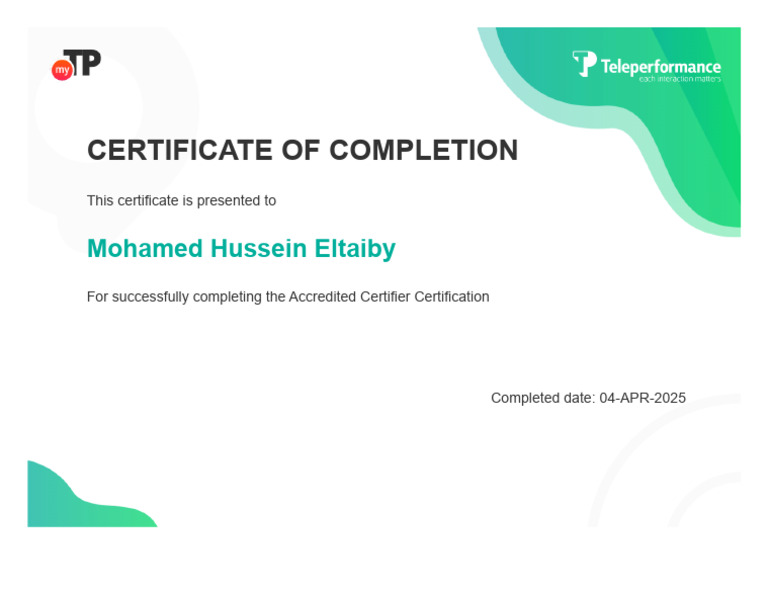 Accredited Certifier Certification | PDF