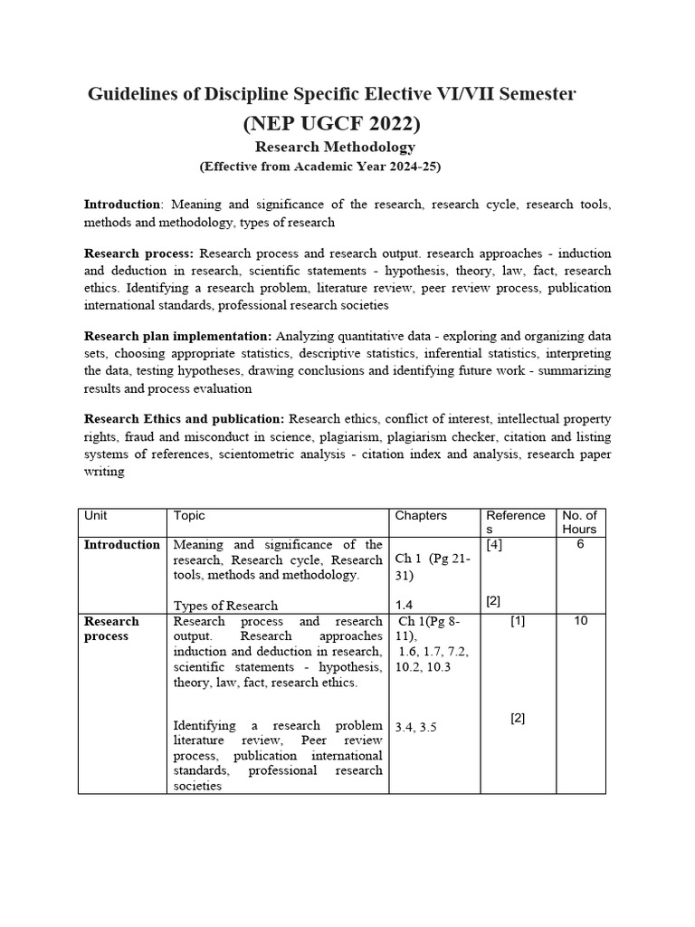 Guidelines Research Methodology Pdf Methodology Statistics