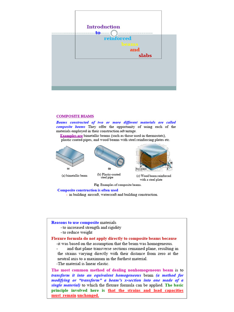 Examples of Composite Beams | PDF | Beam (Structure) | Bending