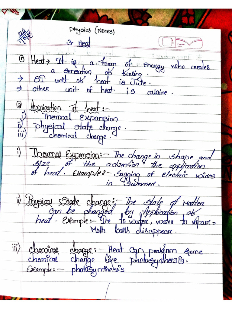 Science (Physics Note) | PDF