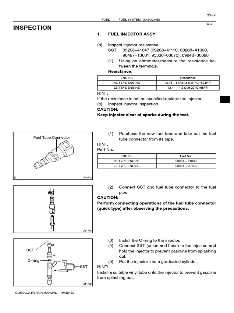 Fuel System Inspection | PDF | Fuel Injection | Internal Combustion Engine