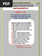 Grade 9 Mathematics Term 1 2025 Opener Exam | PDF | Area | Elementary ...