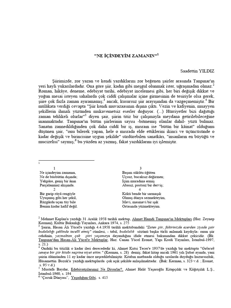Sadettin Yildiz Zaman | PDF