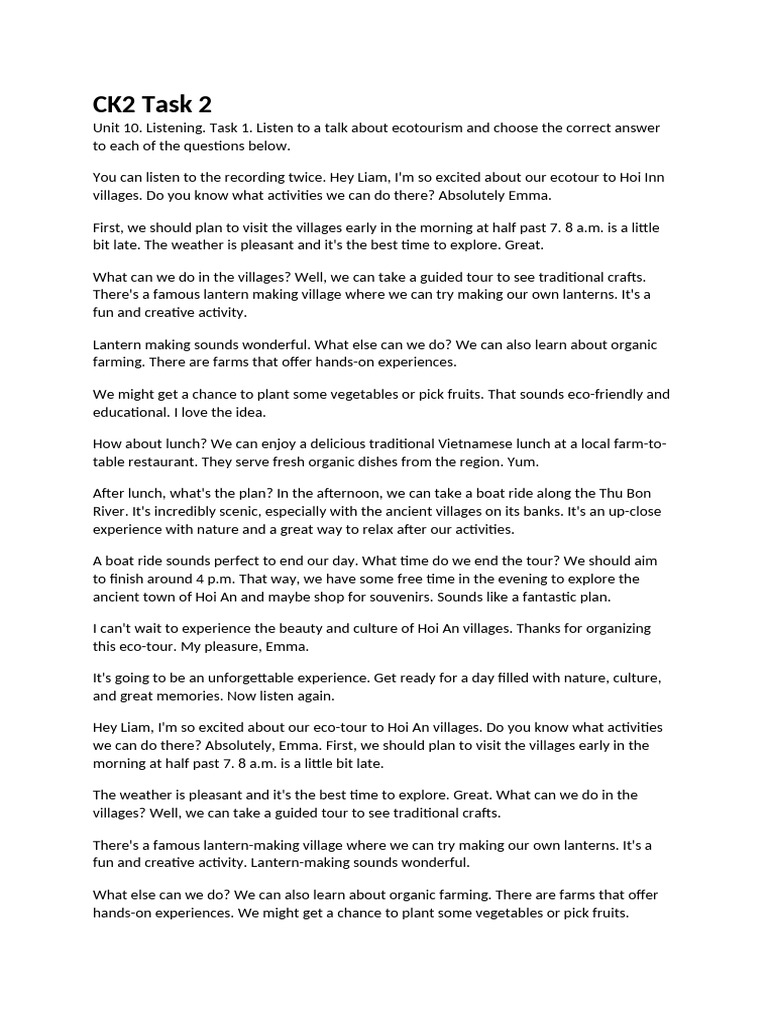 CK2 Task 2 | PDF | Cuisine | Foods