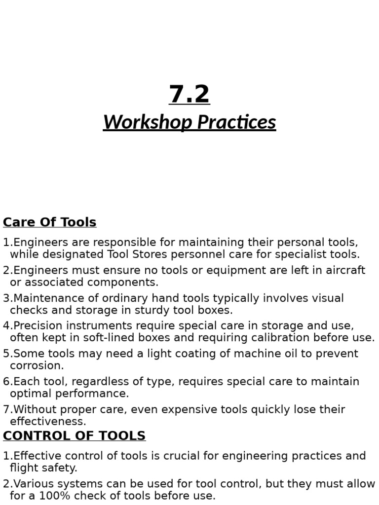 7.2 - Workshop Practices | PDF | Calibration | Engineering Tolerance